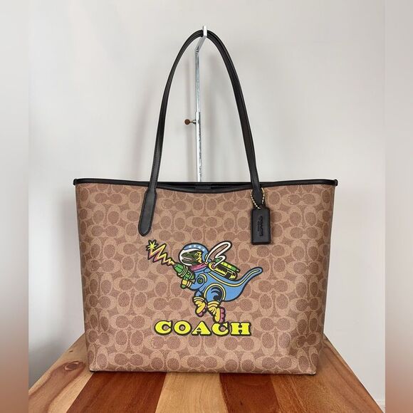 Coach | Bags | Nwtcoach Cosmic Coach City Tote Bag In Signature Canvas ...